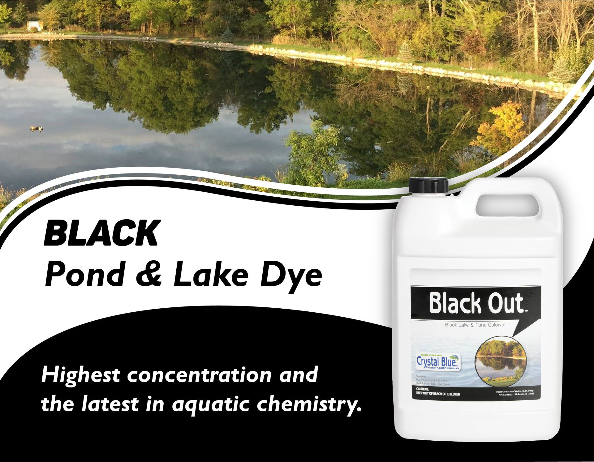 Crystal Blue Pond Dye & Natural Pond Cleaner Bacteria | Sanco ...