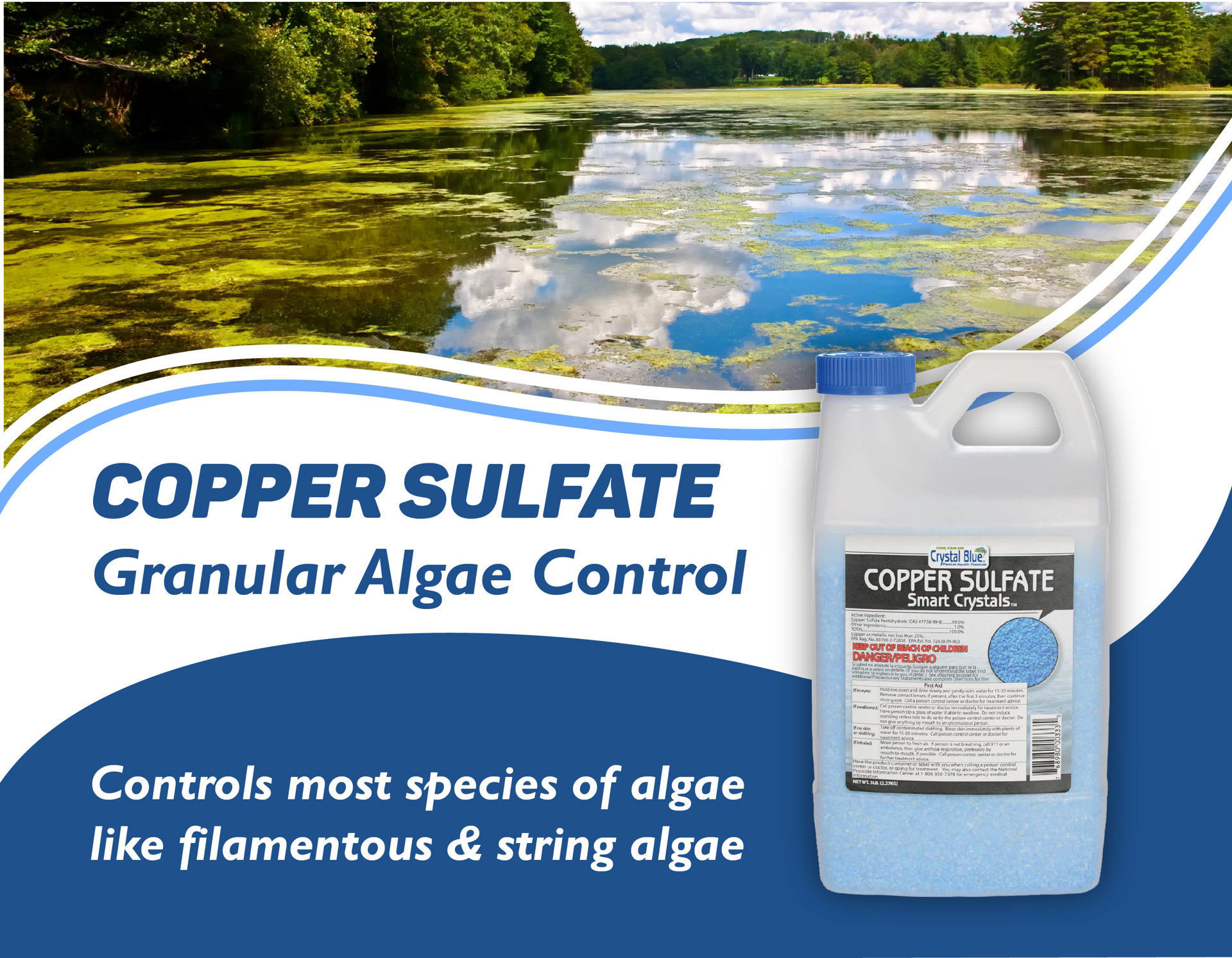 Granular Pond Algae Control | Sanco Industries