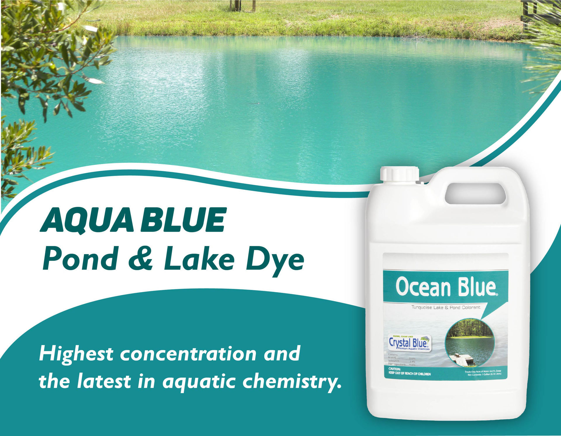 Turquoise Pond Dye | Sanco Industries